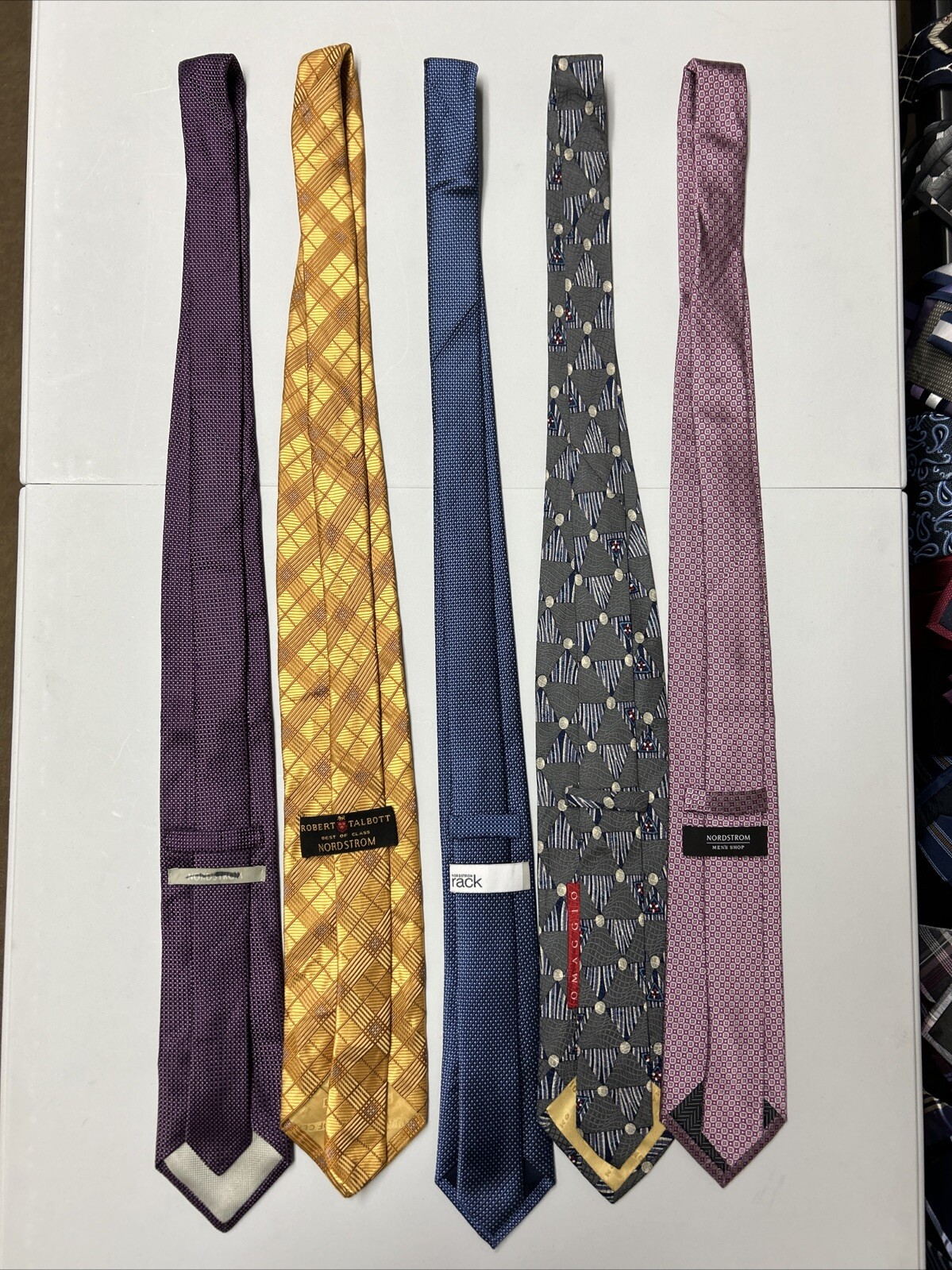 Bundle of 5 Nordstrom/ Robert Talbott Neckties - Multi-Color Silk, 58 ...