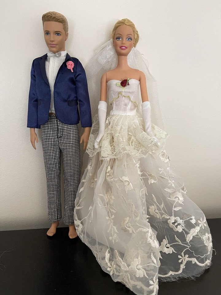 Barbie Doll Lot Of 2 Bride Barbie & Ken Bride & Groom | eBay