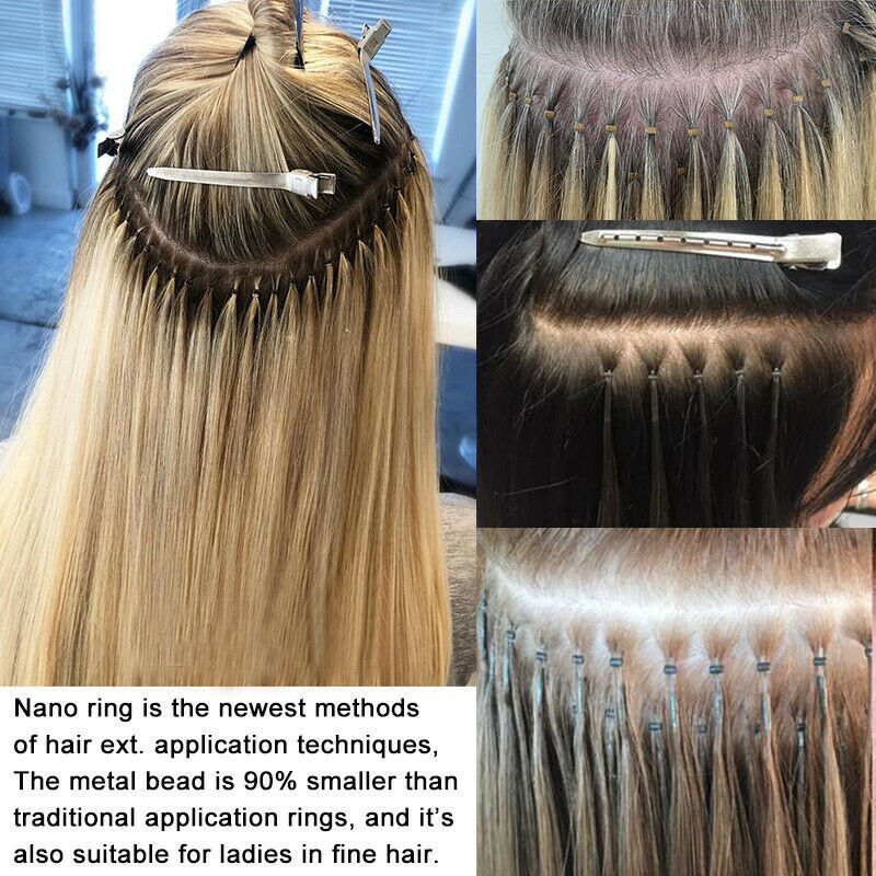 Invisible Extensions For Fine Hair Nano Ring Tip Hair Extensions