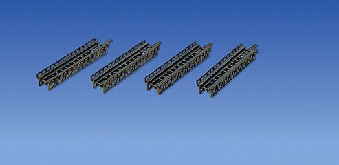 Faller 282901 Straight Track Beds (4) Kit I | eBay