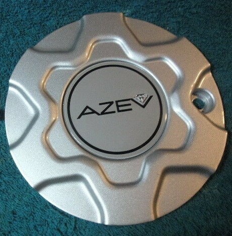 NOS Azev Wheels Silver Custom Wheel Center Cap Set of 1 at 6-1/4" Part ...
