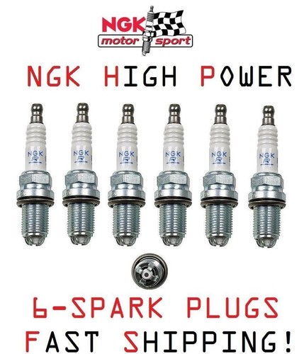 NGK BKR6EQUP SPARK PLUG HIGH POWER LASER PLATINUM 6-PCS For BMW PORSCHE ...