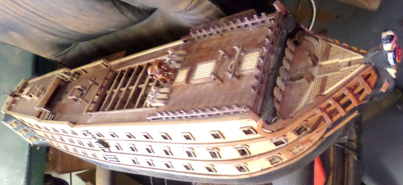 SCRATCH BUILT 1120 mm MUSEUM QUALITY 1737 HISTORIC ROYAL NAVY HMS ...