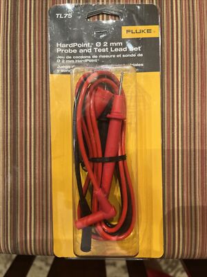 Genuine Fluke TL75 Hard Point 2mm Probe & Test Lead Set | eBay