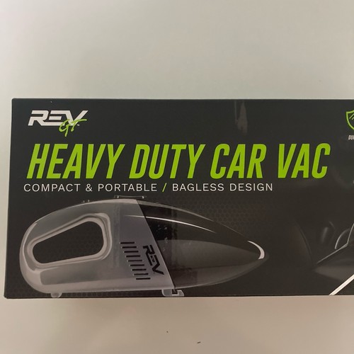 REV GT Heavy Duty Car Vac Cleaner 12V Handheld Portable Compact Vacuum ...