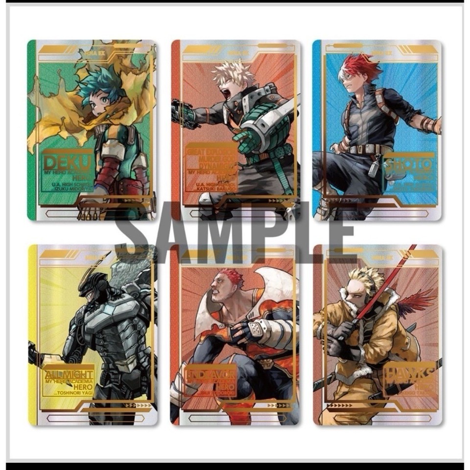 My Hero Academia Original Art Exhibition 2025 Bonus Goods Collection Card Set 6 | eBay