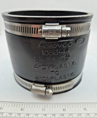 FERNCO P1056-44, 4" C1/P, PLASTIC TO PLASTIC COUPLING, 0180H | eBay