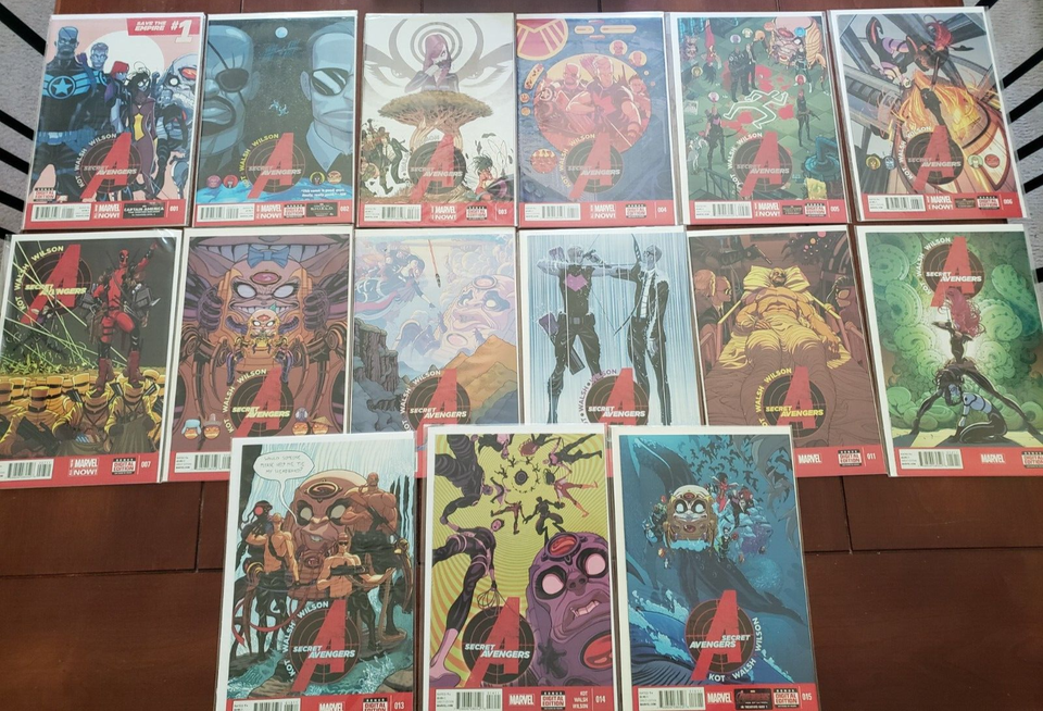 SECRET AVENGERS V3 1 - 15 MARVEL COMICS SET 2014 ALEX KOT MICHAEL WALSH ...