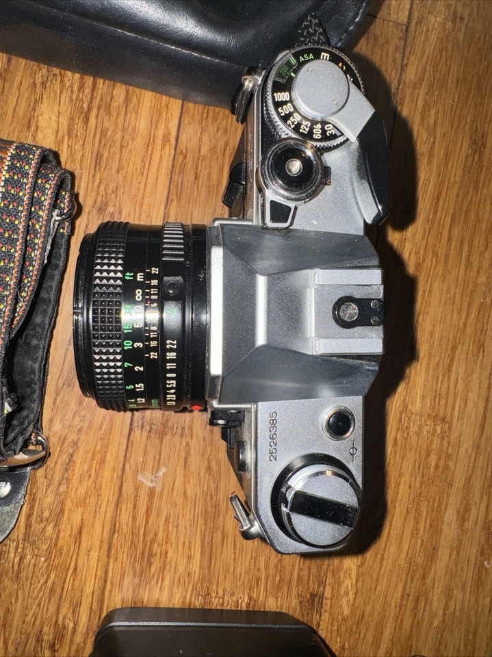 Canon AE-1 Program 35mm SLR Film Camera Bundle, 3x Lenses! | eBay