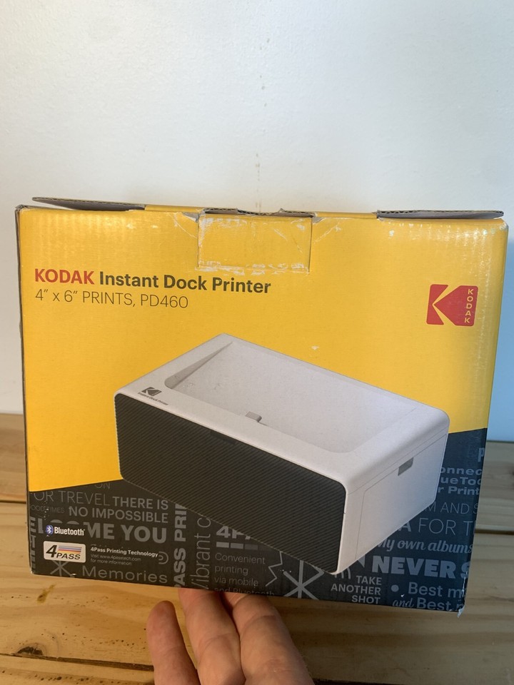 NEW Kodak Instant Dock Printer PD460, 4" x 6" Bluetooth w/ New 40 ...