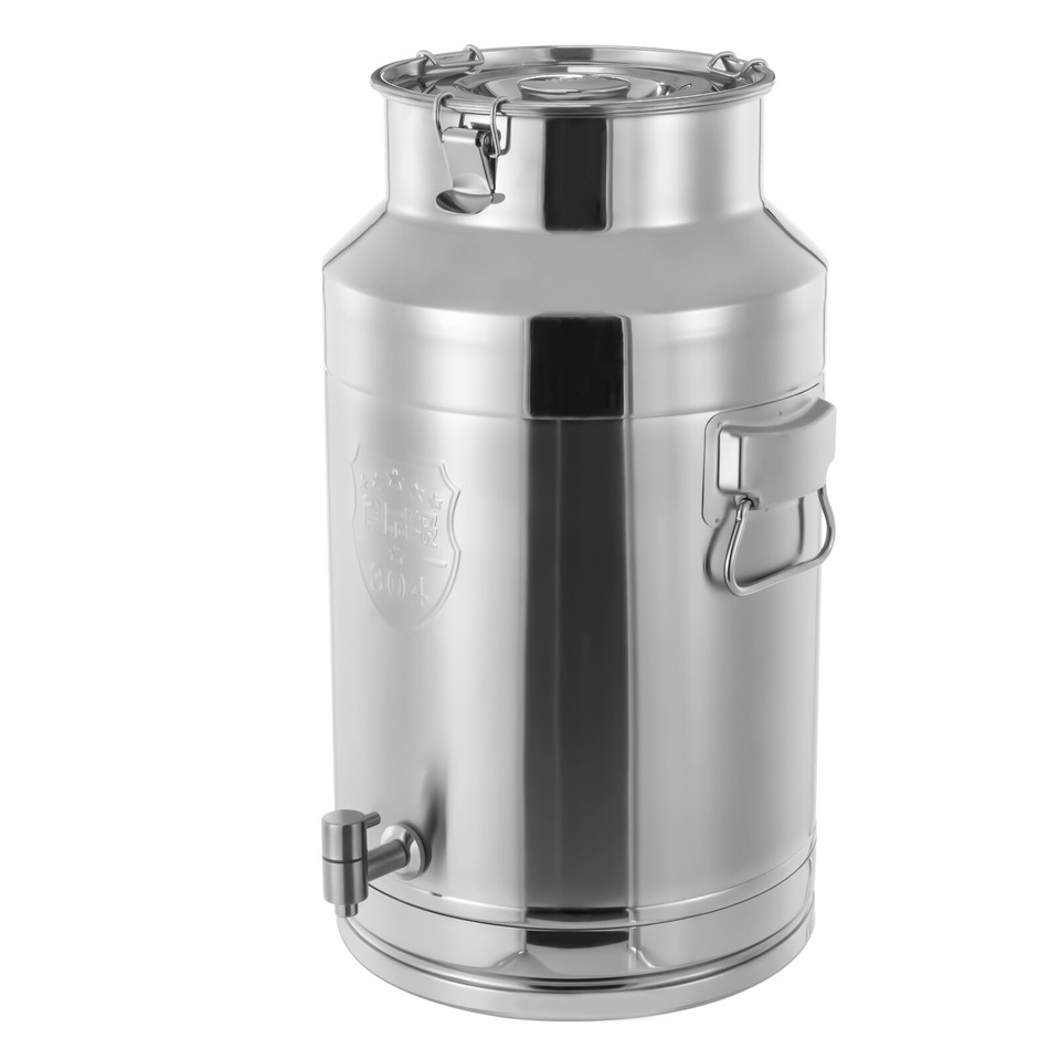 28L/35L Stainless Steel Milk Can Wine Pail Bucket Jug Oil Storage Tank ...