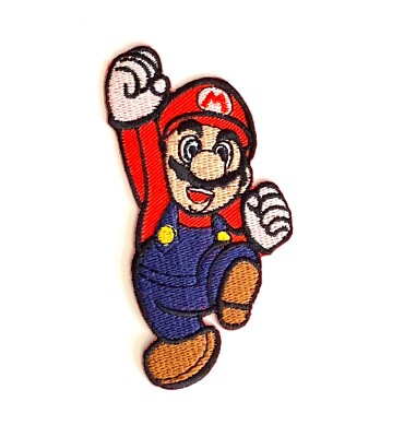 Embroidered Patch - Mario - Super Mario Bros - NEW - Iron-on/Sew-on | eBay