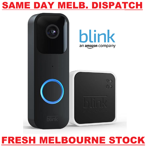 Blink Video DoorBell + Sync Module 2 Intercom WiFi Door Bell Wireless ...