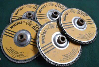 5X WEILER TIGER DISC 50541, 7" 24Z 5/8"-11, ABRASIVE FLAP DISC, 24Z | eBay
