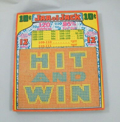 JAR OF JACK PUNCH BOARD GAMBLING 10 CENT HIT AND WIN | eBay