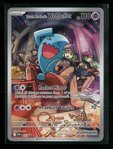 Team Rocket's Wobbuffet SV: Scarlet & Violet Promo Cards #203 | eBay
