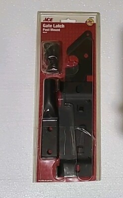 Ace Gate Latch Post Mount Black For Right or Left Handed Can Be ...