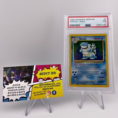 Pokémon Blastoise (Turtok) 2/102 German Base Set PSA 7 NearMint | eBay