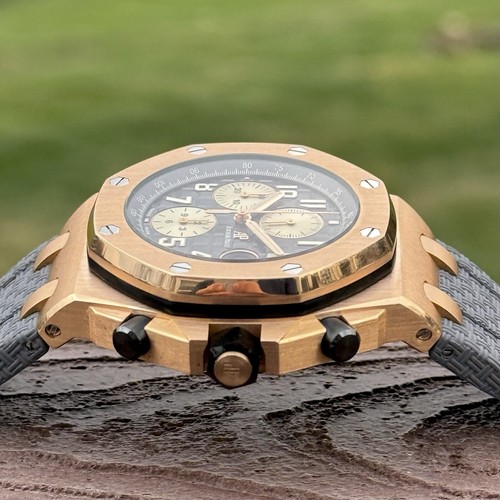 Audemars Piguet Royal Oak Offshore Half Brick Rhodium Grey Dial 42mm ...