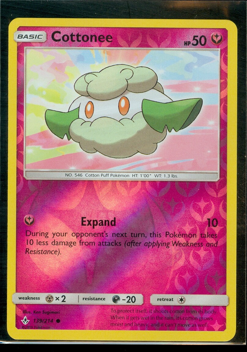 Pokemon COTTONEE 139/214 Unbroken Bonds Rev Holo - MINT | eBay