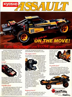 Kyosho Assault 1/10 RC Buggy Print Ad Wall Art Decor | eBay