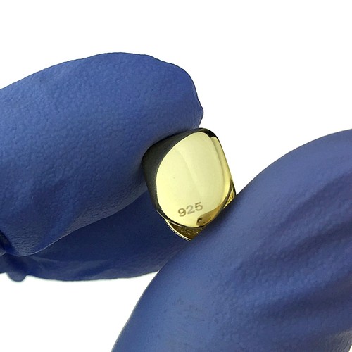 14K Gold Plated Tooth Cap Solid Real 925 Sterling Silver Single One ...