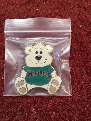 Vtg MLB Seattle Mariners Bear Lapel Pin - Fast Ship! | eBay