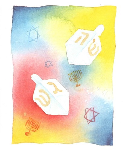 Jewish Dreidel Dreidels Happy Chanukah Hanukkah Wishes Greeting Card | eBay