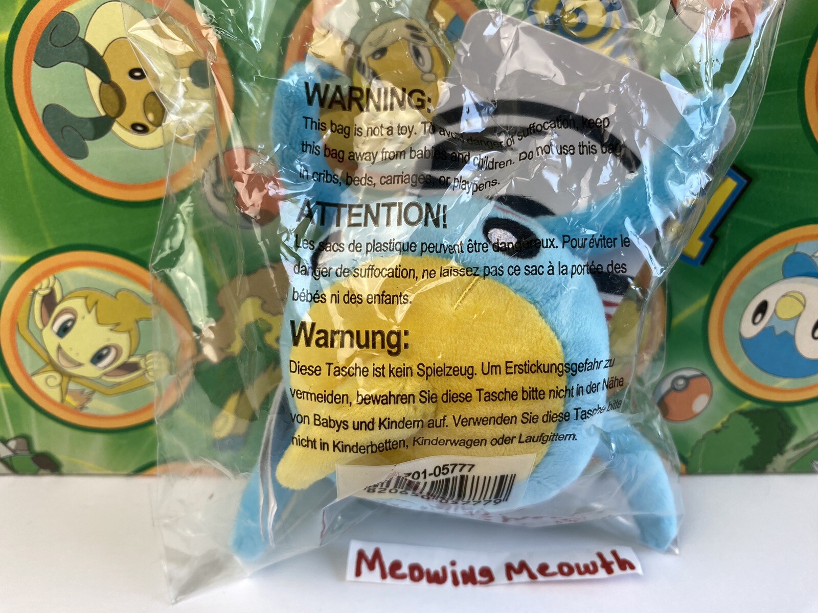 Pokemon Center Plush SURSKIT Pokedoll stuffed Sitting Cuties Poke ...