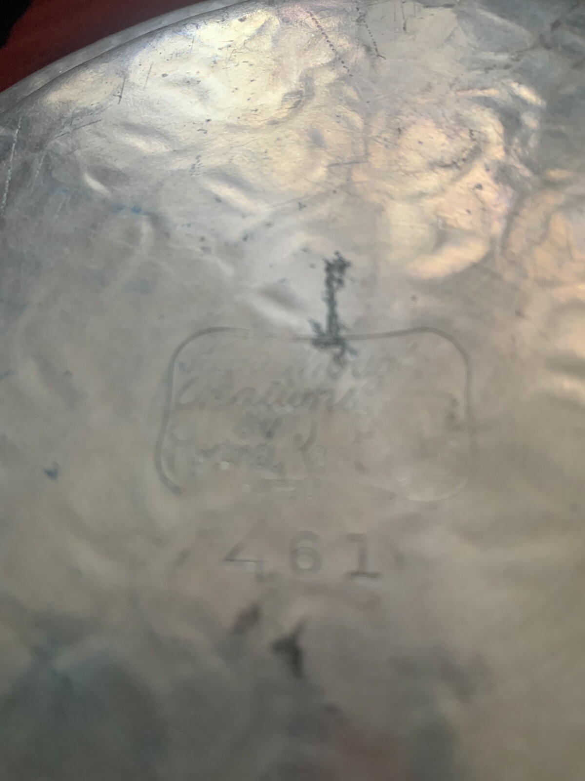 Hand Wrought Creations by Rodney Kent Hammered Aluminum Covered Glass ...