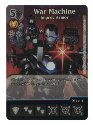 Dice Masters Marvel Stark Industries War Machine Improv Armor LE Card ...