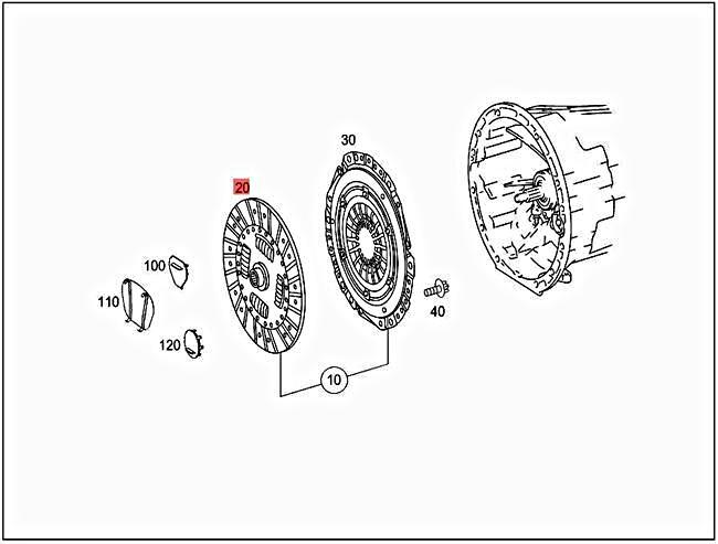 Genuine MERCEDES A209 C209 CL203 S203 S211 W203 W211 Clutch plate ...