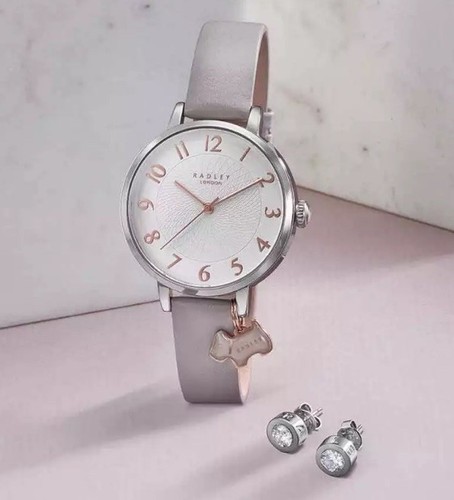 Radley London Watch & Earrings Studs Beautiful Gift Set NEW in Gift Box ...