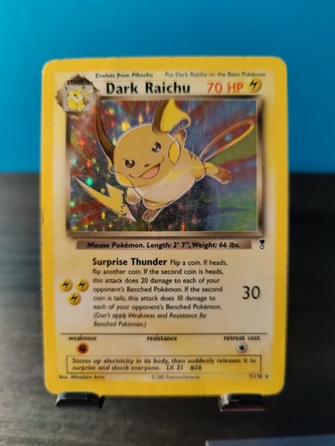 Dark Raichu Legendary Collection 7/110 Holo Rare Pokémon Card 2002 ...