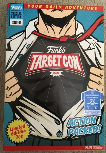 TARGET CON 2020 FUNKO T-SHIRT LIMITED EDITION SIZE L NEW-RTS | eBay