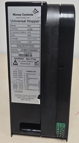Money Controls Universal Hopper MK4 HUM4CTXX00001 BAY 13 No 8 | eBay