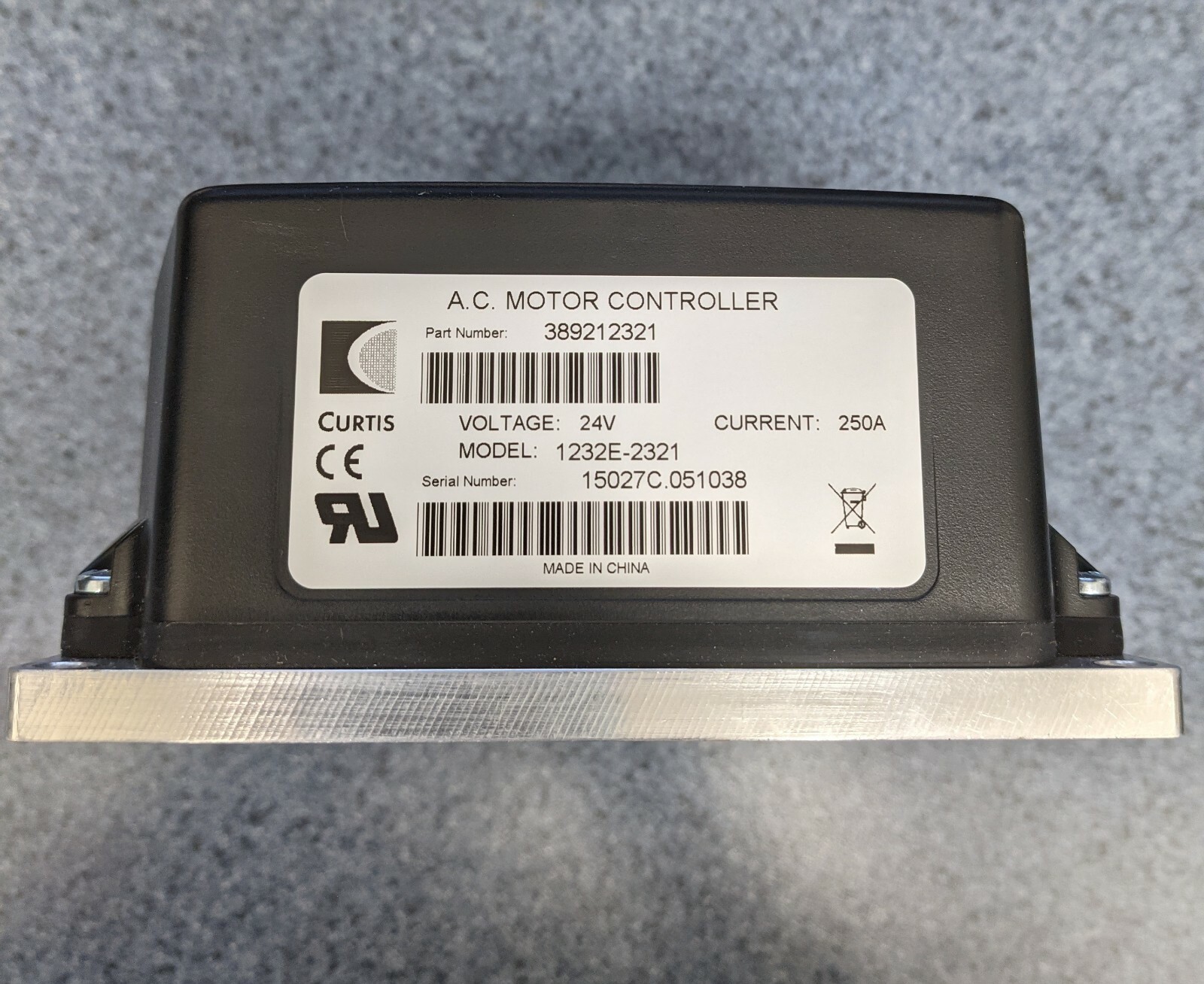 Curtis Programmable AC Motor Controller Model Curtis 1232E-2321 24V ...