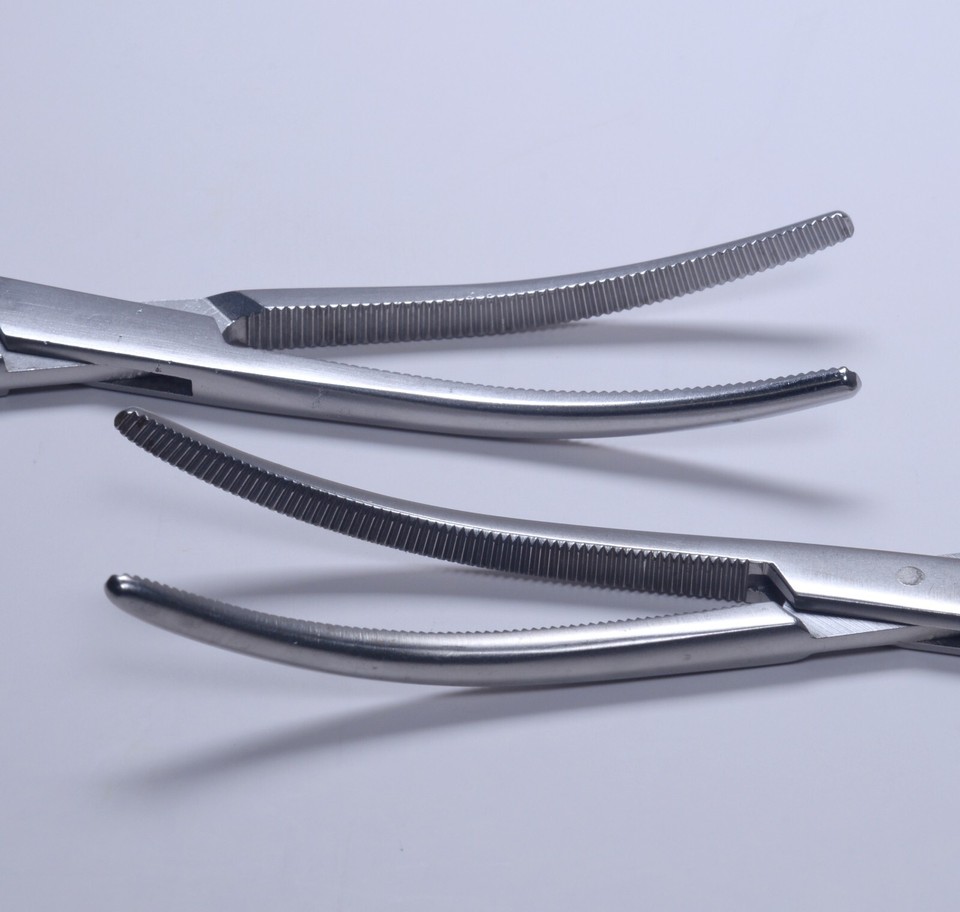 2X Rochester-Pean Curved 8" Forceps Stainless Steel Surgical | eBay