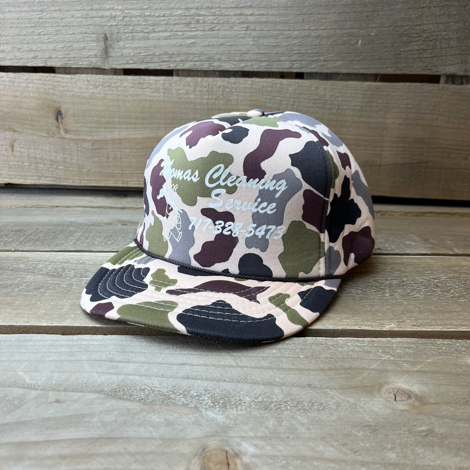 Vintage Thomas Cleaning Service Camo Snapback Trucker Hat Cap | eBay