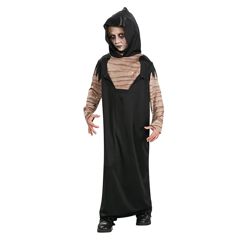 Horror Robe Costume Hooded Robe Child Size L 12-14 | eBay