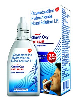Otrivin Oxy Fast relief Adult Nasal Spray Unblock Nose 10ml (Multi Pack ...