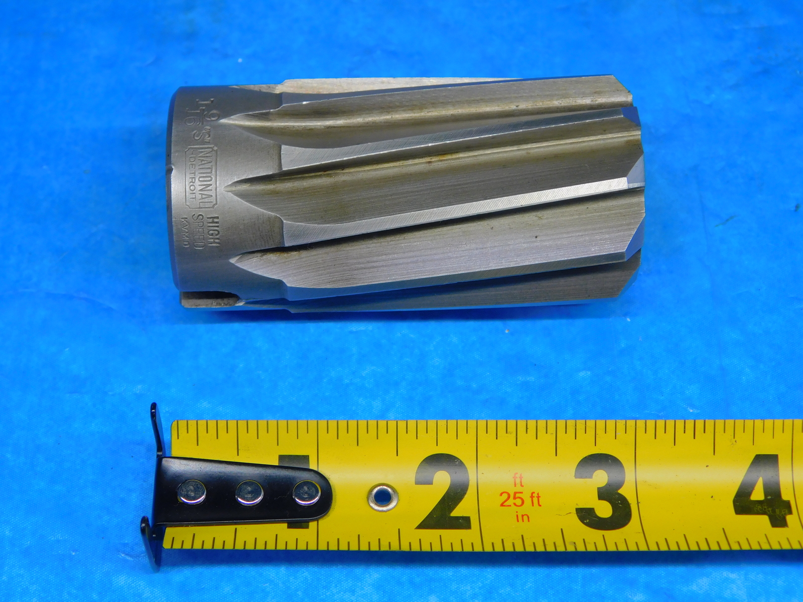 NATIONAL 1 9/16 O.D. HSS SHELL REAMER 3/4 PILOT 1/4 KEY SPIRAL 10 FLUTE ...