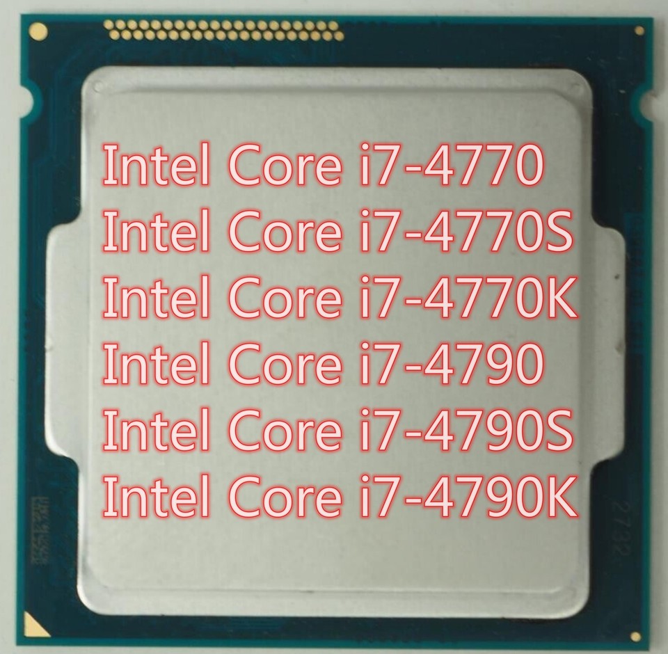 Intel Core i7-4770 i7-4770S i7-4770K i7-4790 i7-4790S i7-4790K CPU ...