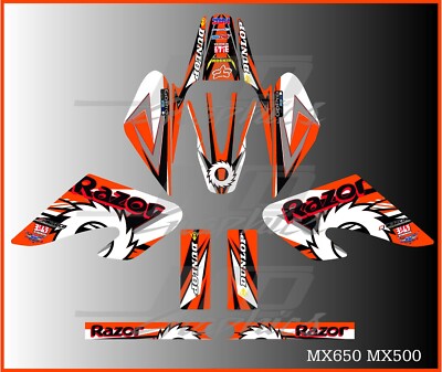 Razor MX500 MX650 graphics kit decals THICK AND HIGH GLOSS | eBay