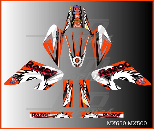 Razor MX500 MX650 graphics kit decals THICK AND HIGH GLOSS | eBay