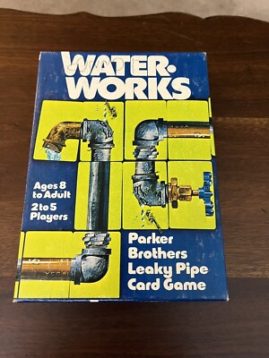 Vintage Water Works Waterworks Leaky Pipe Parker Card Game 1976 ...
