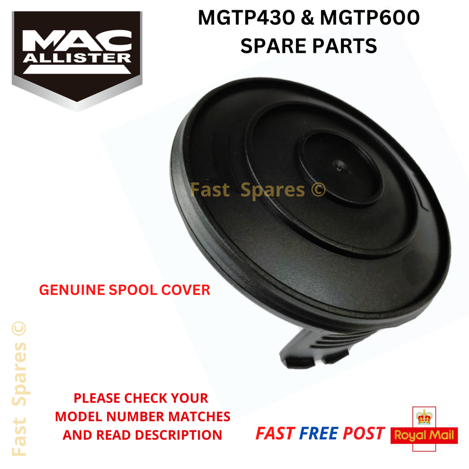 Mac Allister MGTP430 MGTP600 Trimmer Strimmer Spool Cover Cap + Spool ...
