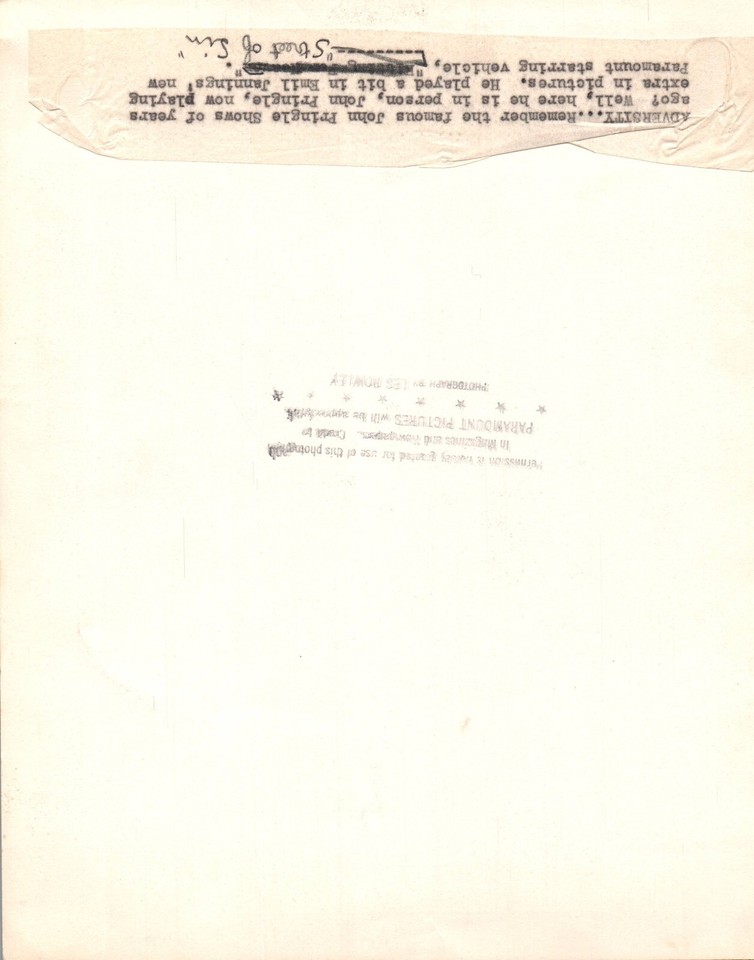 HOLLYWOOD ACTOR JOHN PRINGLE HANDSOME PORTRAIT 1920s ORIG LES ROWLEY ...