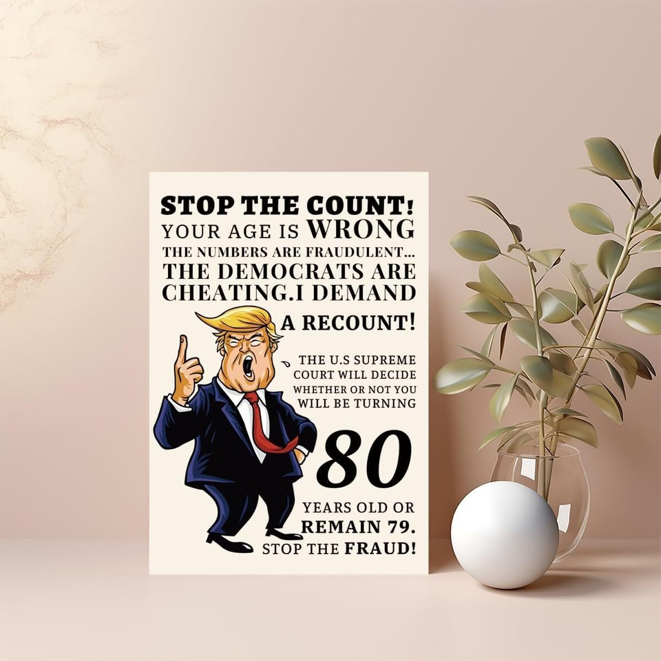 Funny 80th Birthday Card Hilarious 80 Years Old Birthday Card Gift For ...