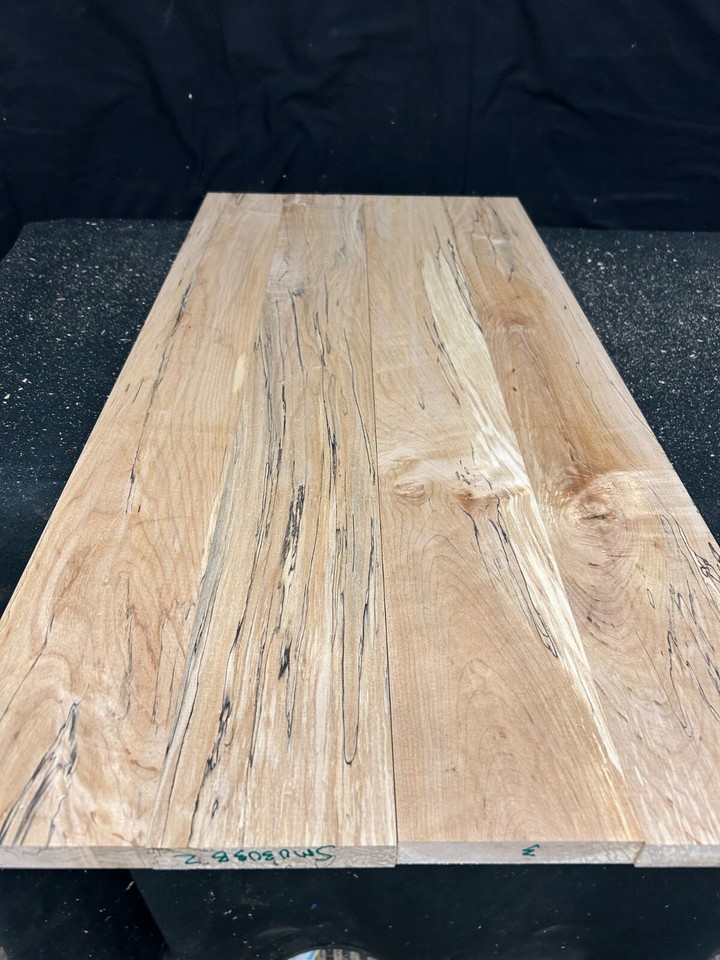 4pc Spalted Hard Maple Craft Pack -Woodworking Lumber 35" x 4 1/4" x 13 ...